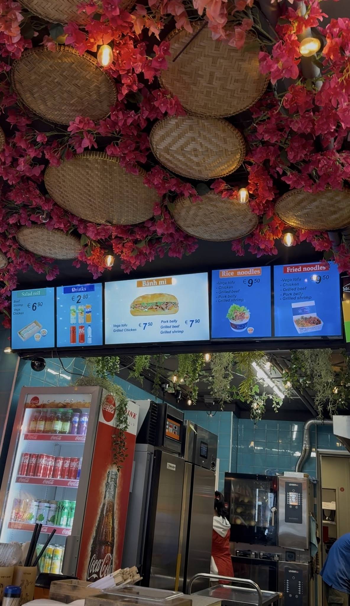 Menu at Mr. Dam Bánh mì, Utrecht