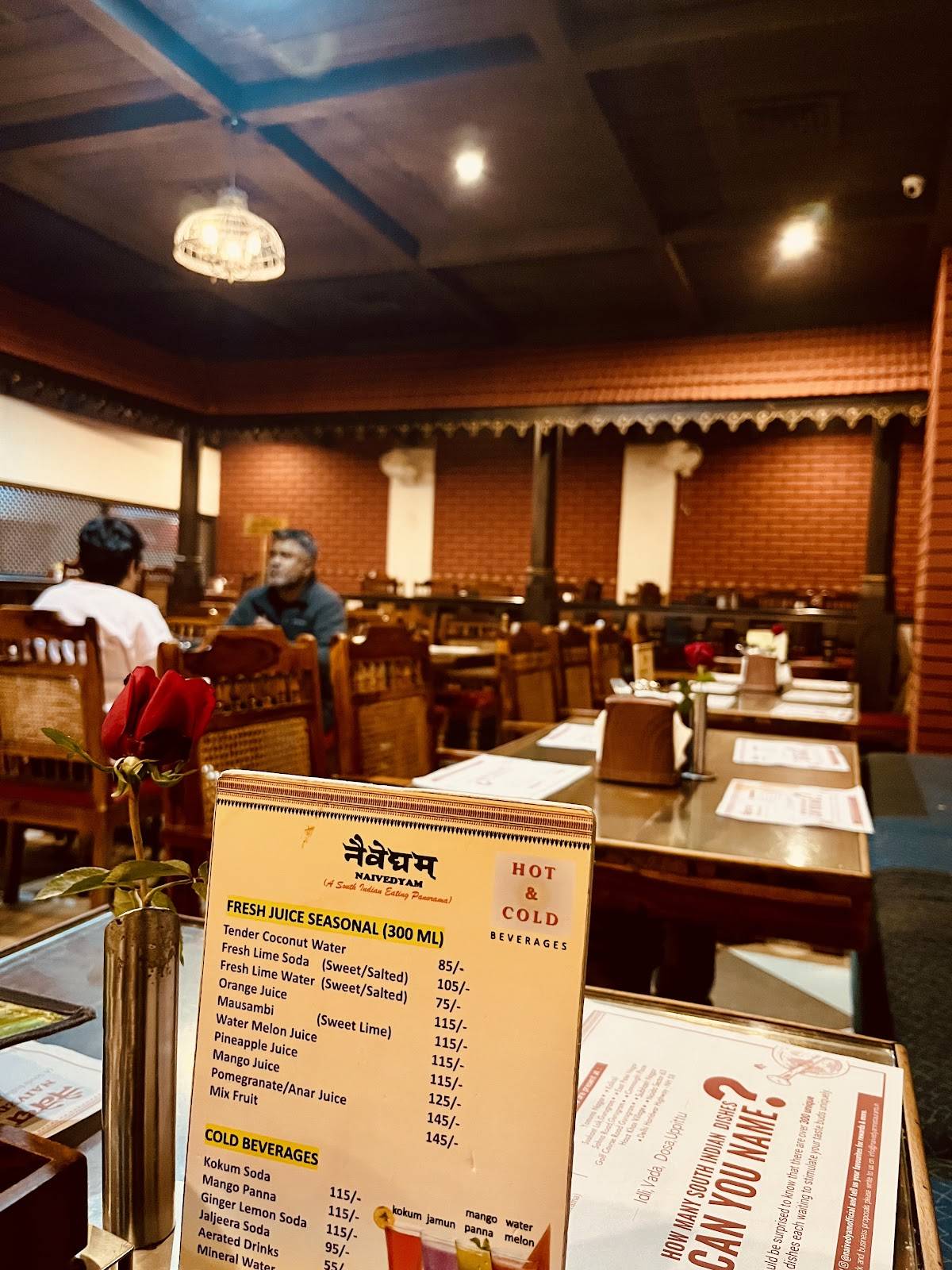 Menu at Naivedyam, Gurugram, Golf Course Road