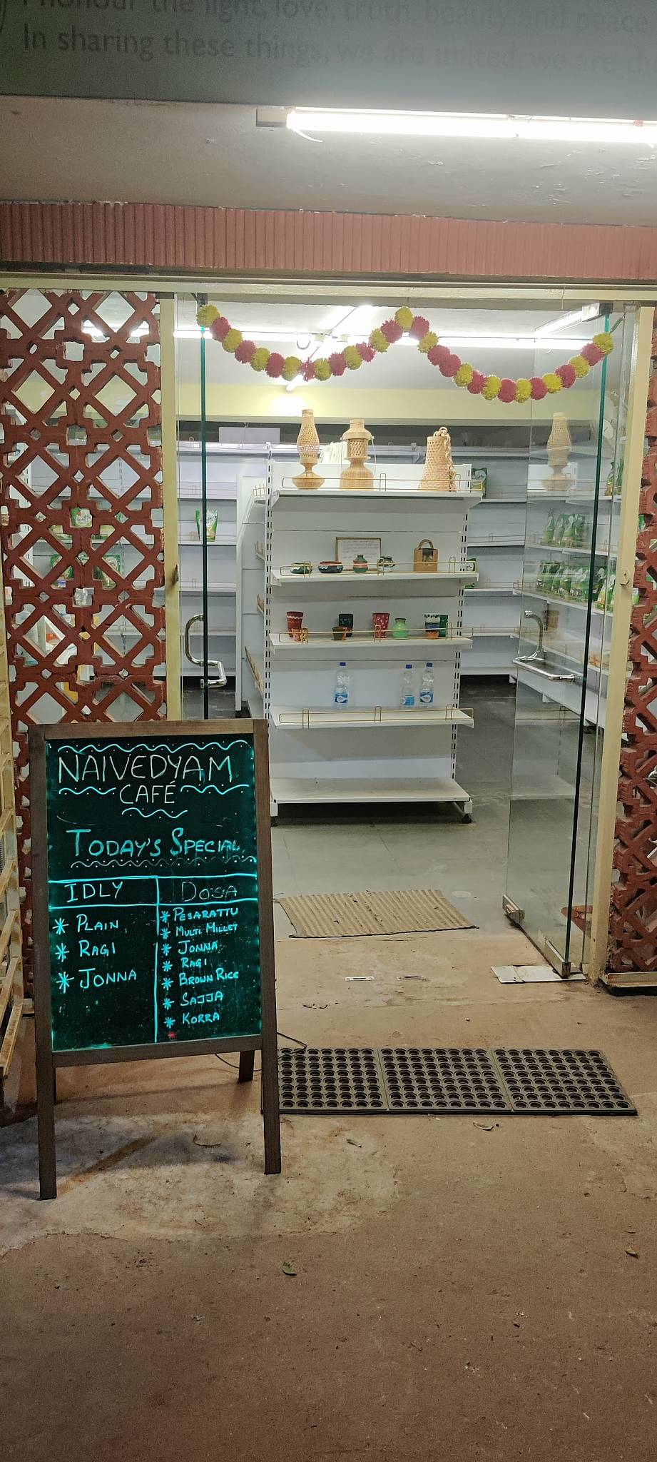 Menu at Naivedyam Cafe, Secunderabad