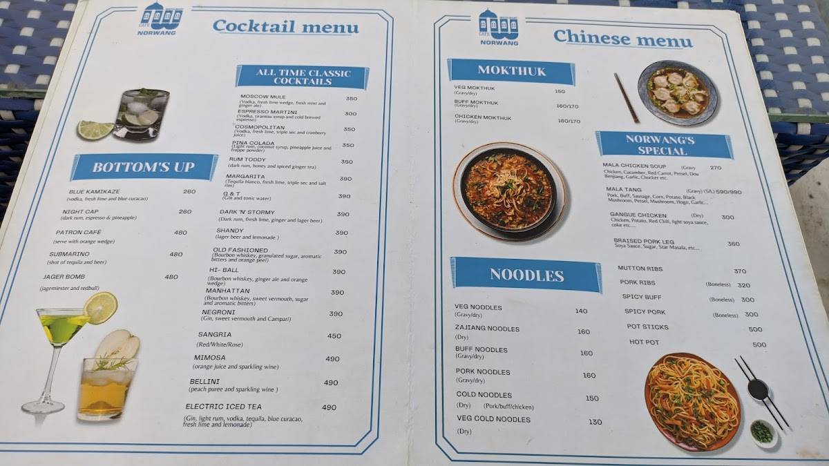 Menu at Norwang Cafe & Restaurant, New Delhi