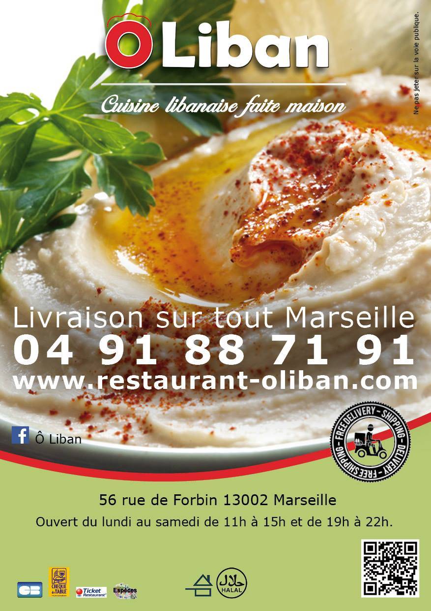 Menu au Restaurant O Liban, Marseille