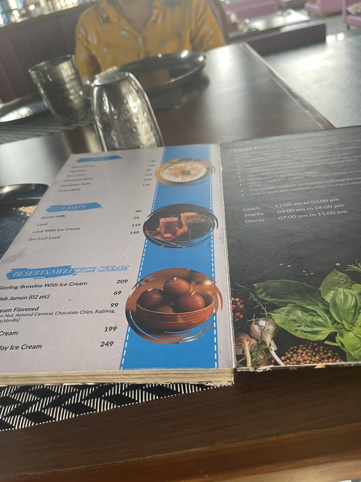 Menu at Oasis blue Restaurant & Food Court, Becharaji