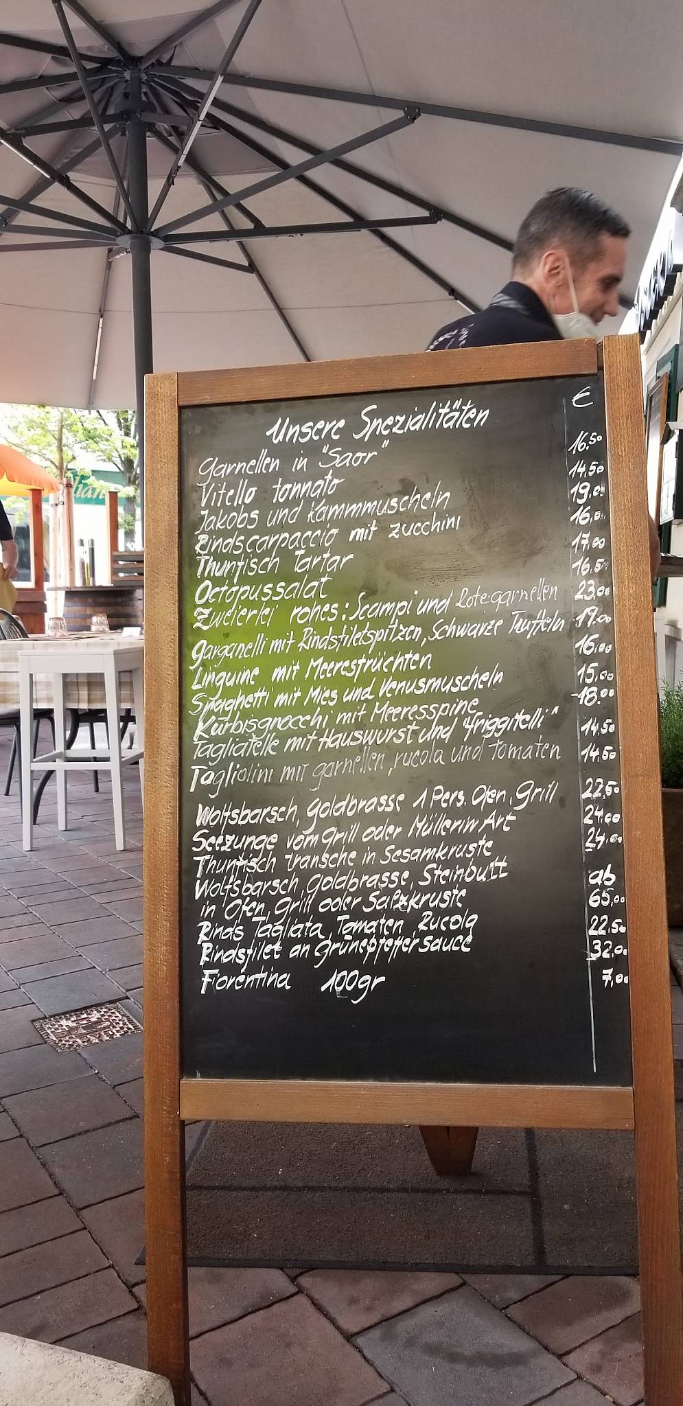 Carta del restaurante Osteria Veneta, Klagenfurt
