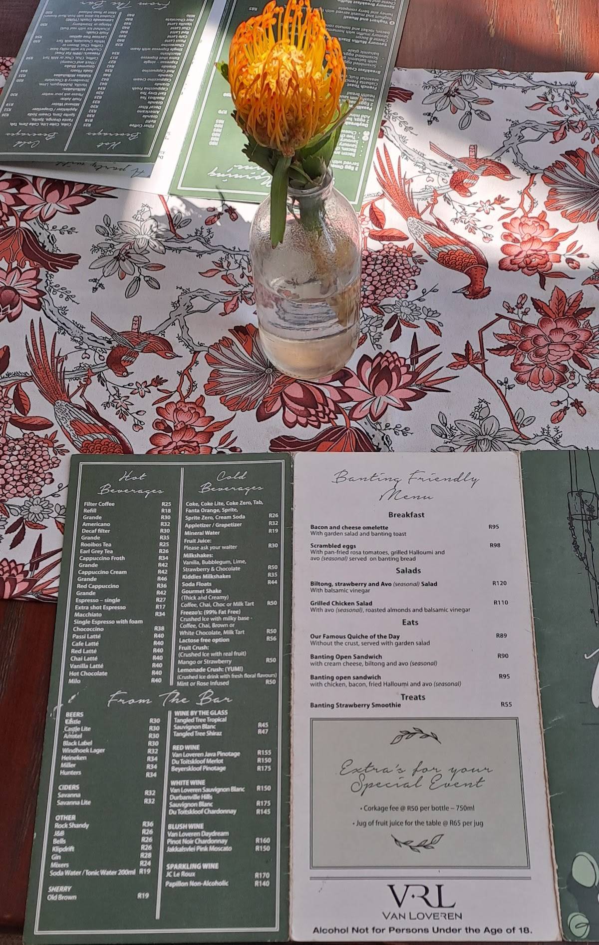 Menu at Passi Decor and Deli restaurant, Centurion