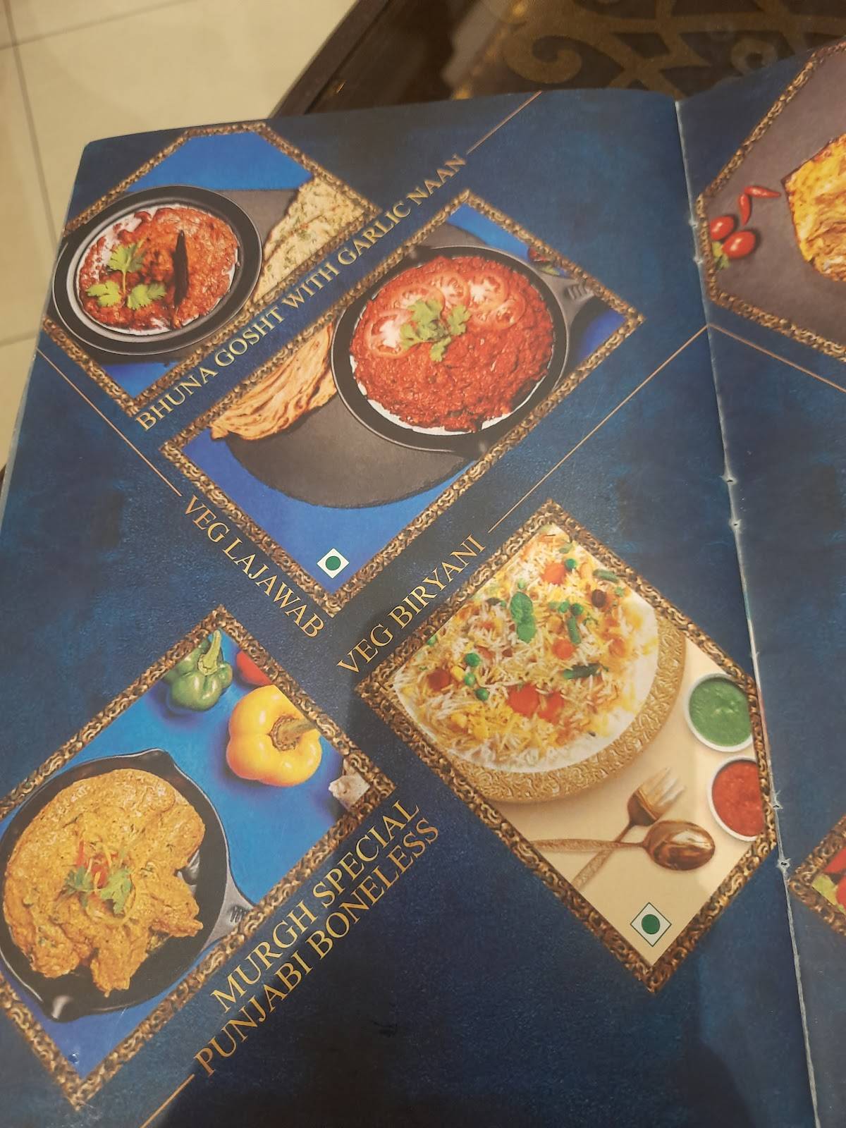 Menu at Persian Darbar, Mumbai, B Wing