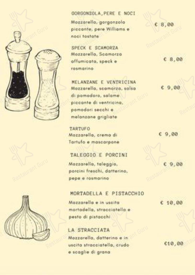 Carta del restaurante Pinsaro - L'Arancina D'Autore, Alatri