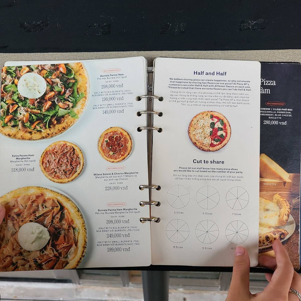 Menu at Pizza 4P's Aeon Mall Hải Phòng restaurant, Hai Phong