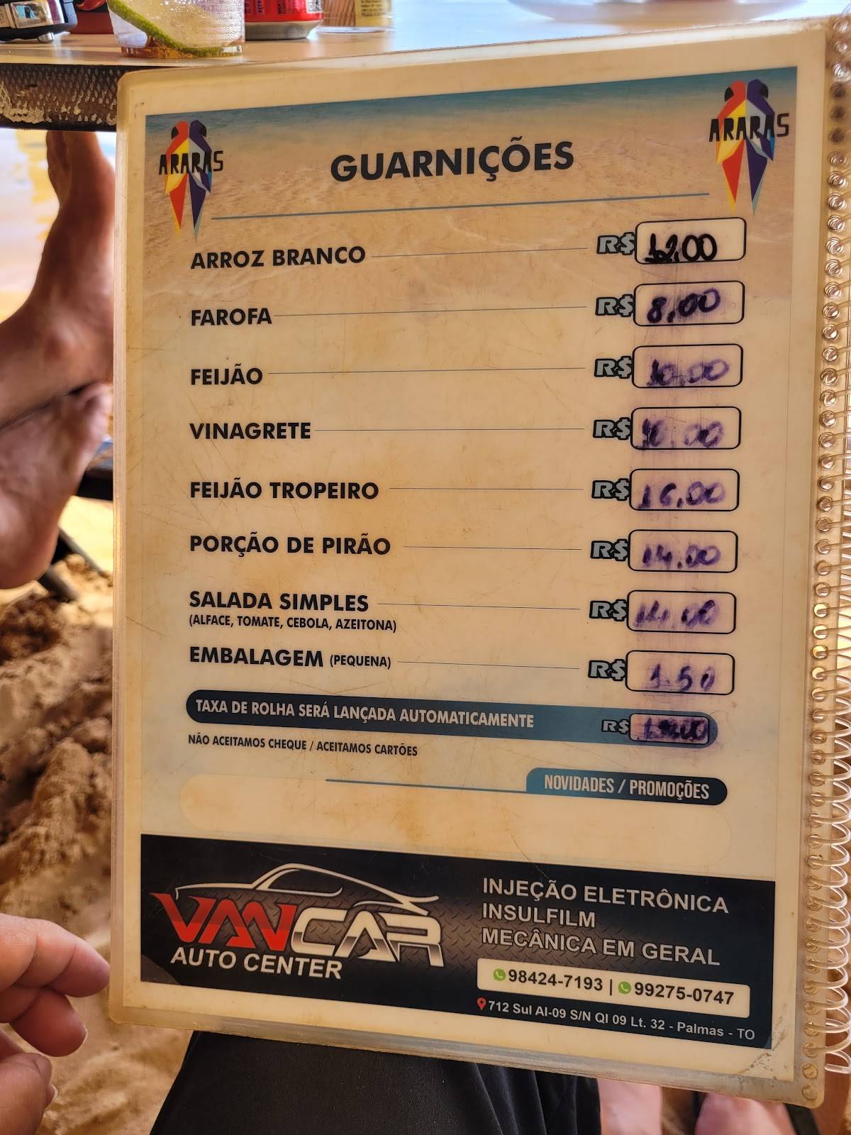 Carta del restaurante Praia Do Prata Choupana do Primo / Delivery Praia ...