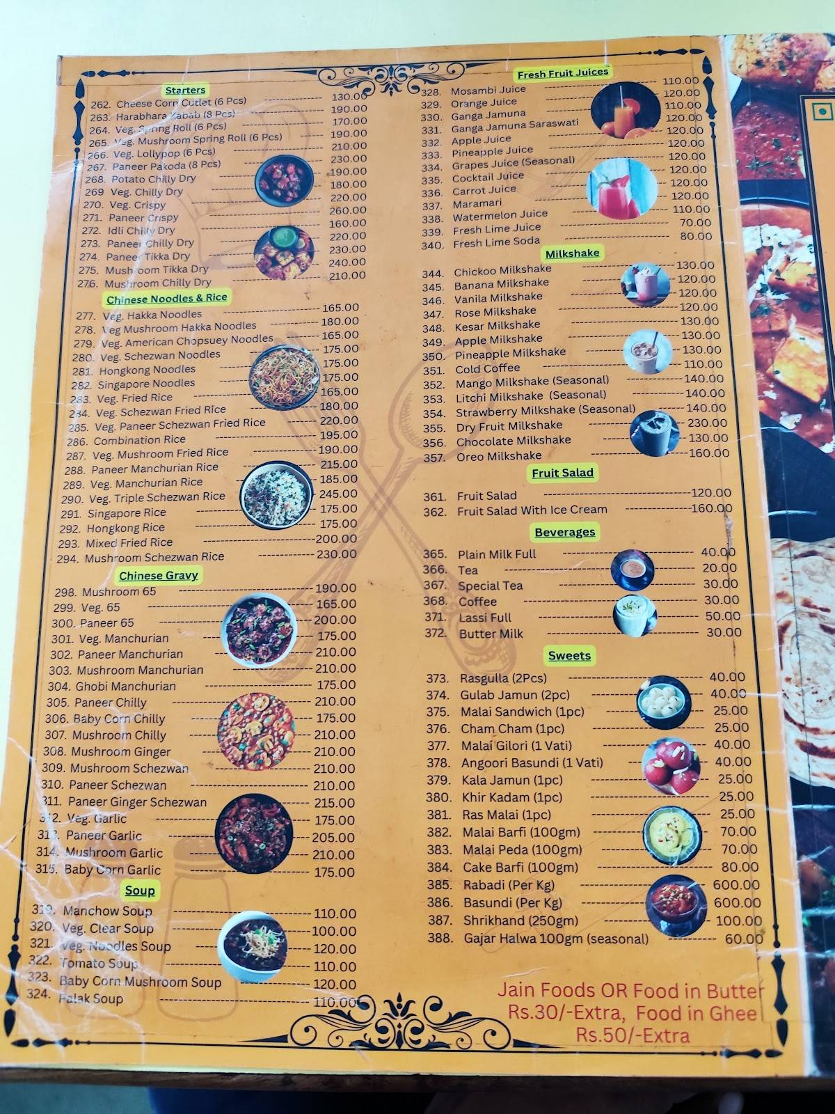 Menu at Sharma Dairy & Fast Food Restaurant, Mumbai, Shop No.1