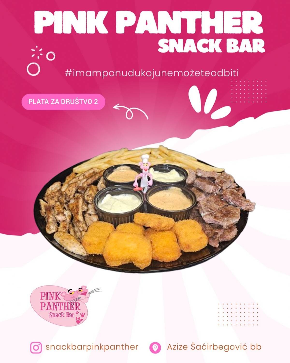 Speisekarte von Snack Bar Pink Panther, Sarajevo,Hrasno - Azize ...