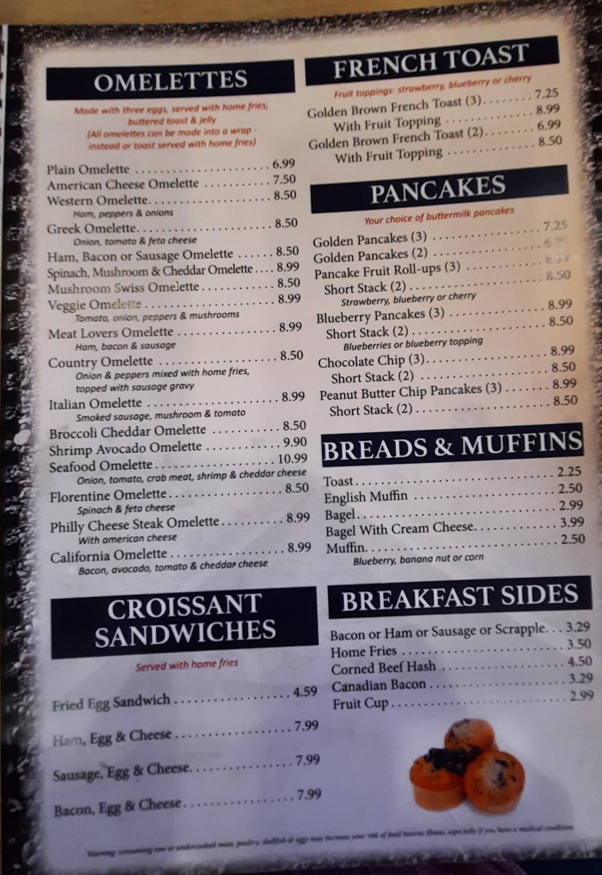 Menu at Squeaky Rail Diner restaurant, Enola, 505 N Enola Rd