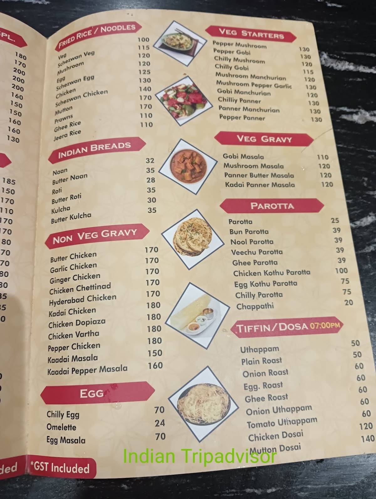 Menu at Sree subbu mess, Coimbatore, Lajapathrai St