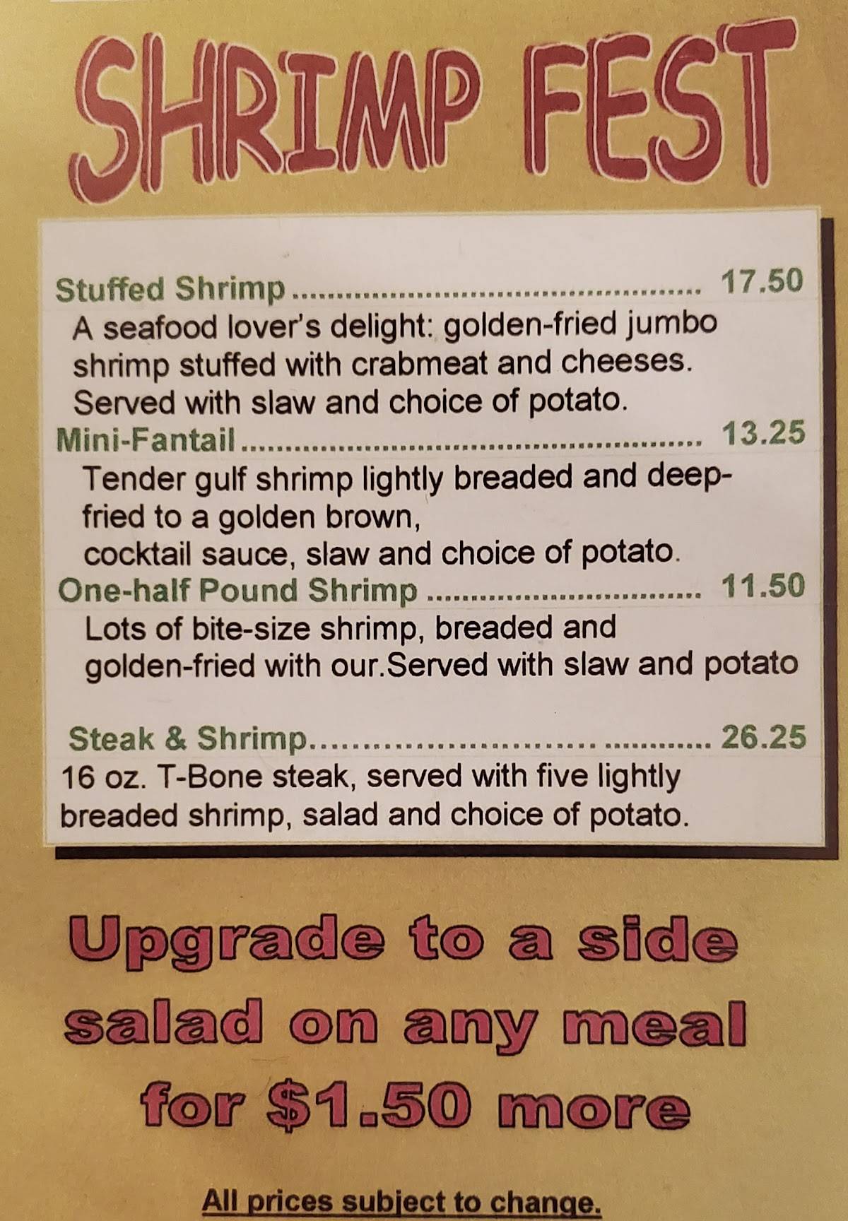 Menu at Streamliner Family Restaurant, Rochester