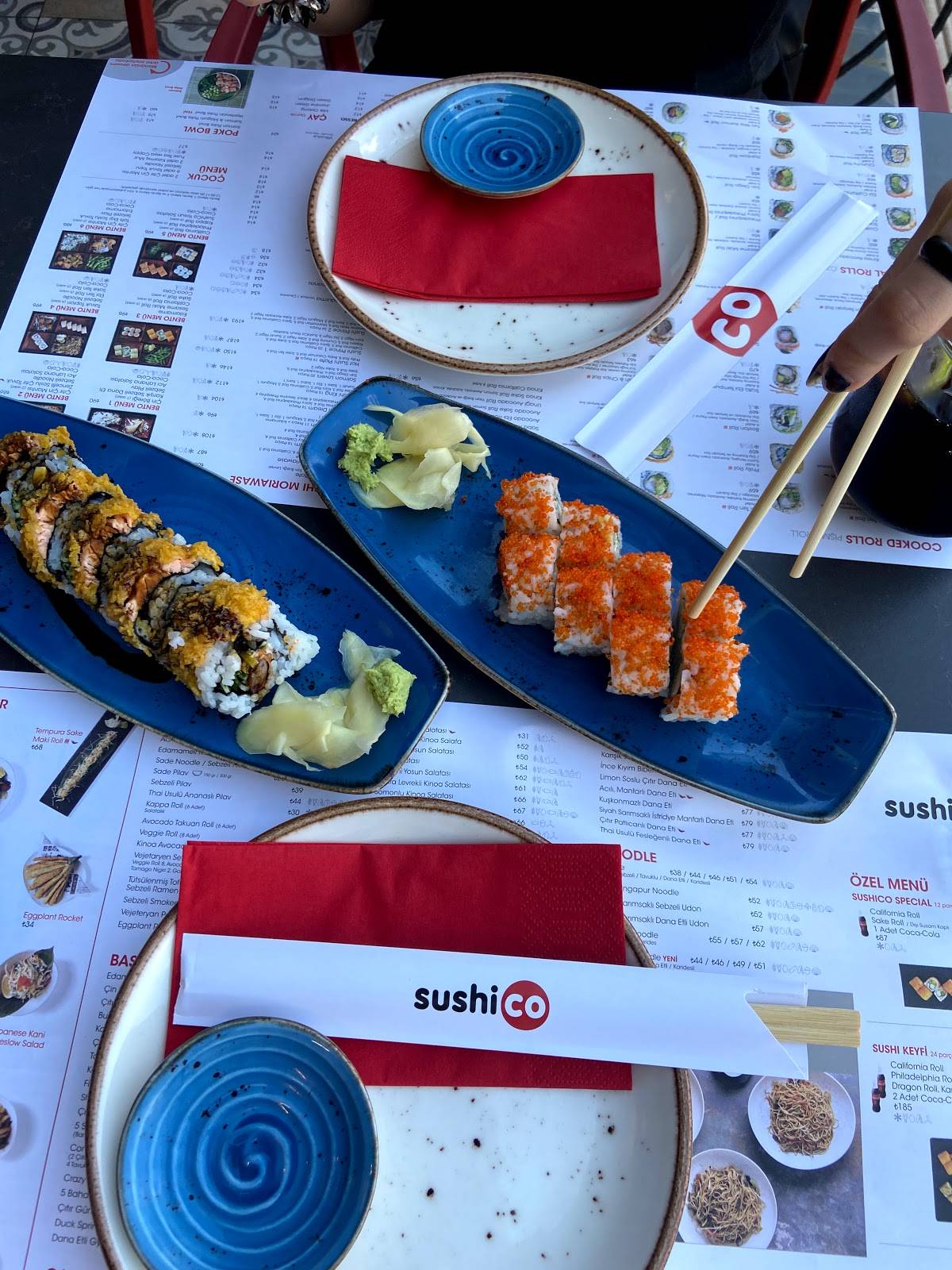 Carta de SushiCo, Estambul, Cevdet Paşa Cd. No:69 D:B