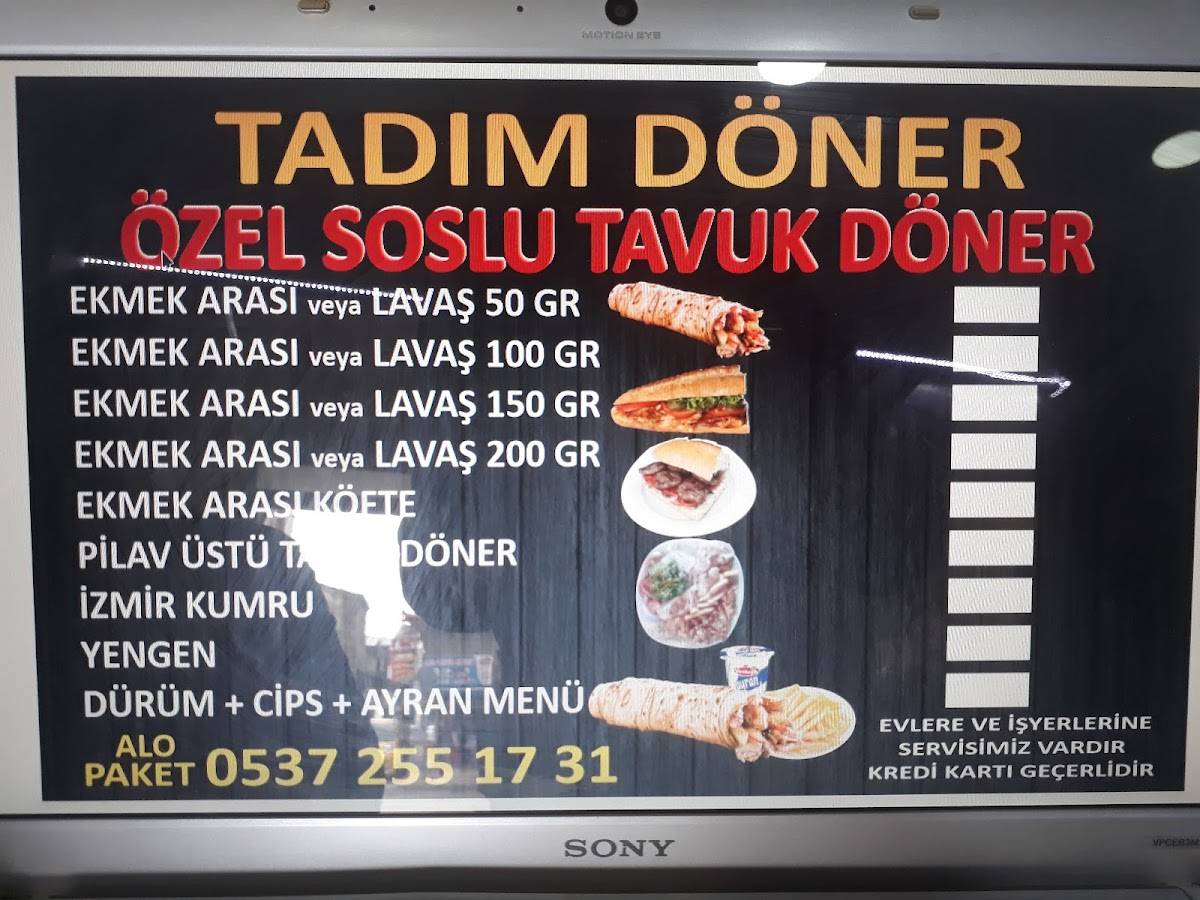 Menu at Tadım Döner, Antalya, Balbey mahallesi İsmetpaşa caddesi Balbey ...