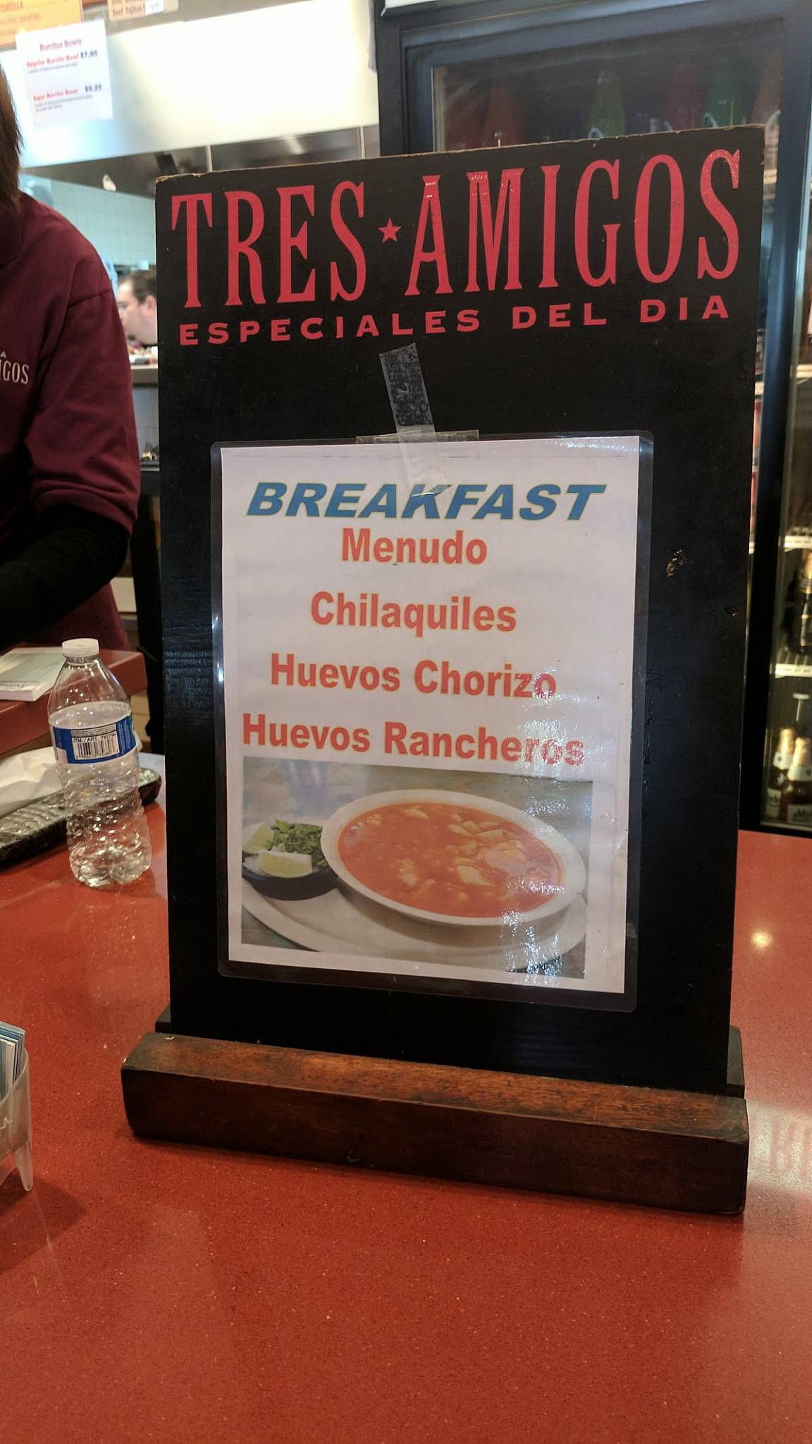 Menu at Taqueria Tres Amigos restaurant, Half Moon Bay