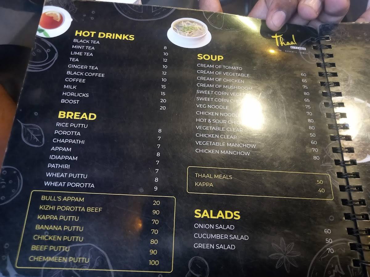 Menu at Thaal Kitchen, Kochi, +PCF