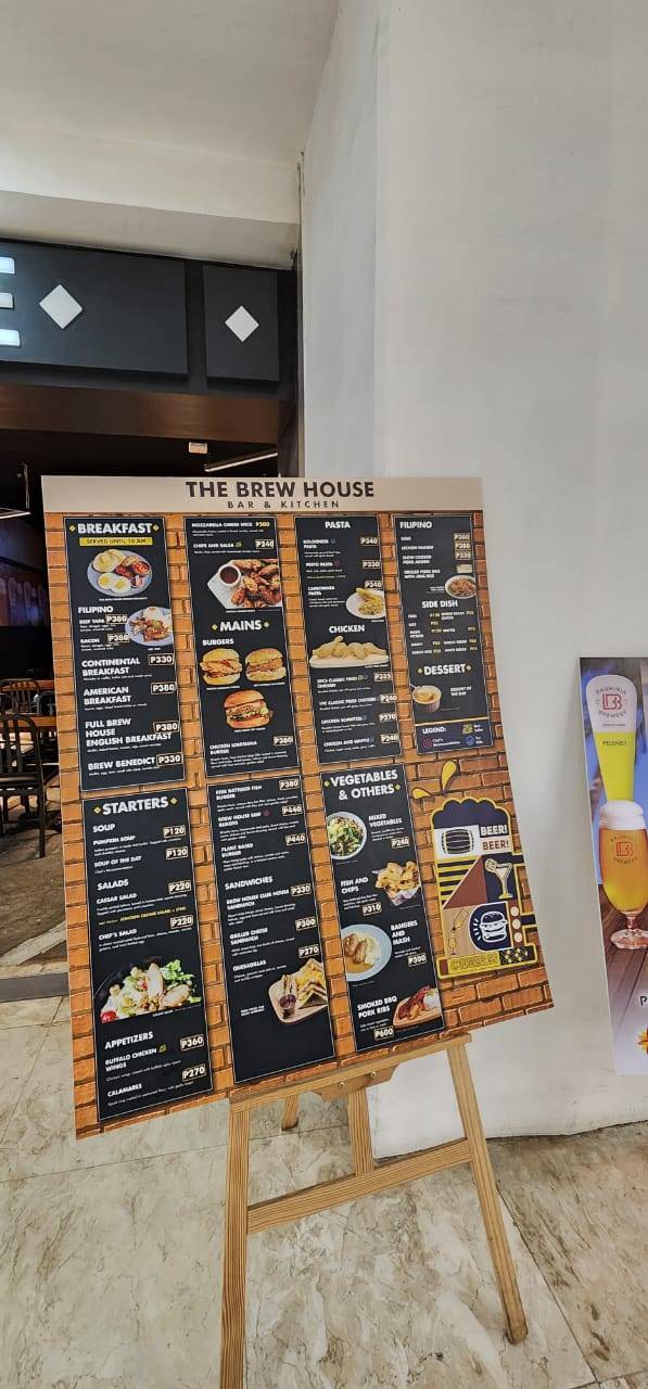 Menu at The Brew House Bar and Kitchen, Lapu-Lapu City