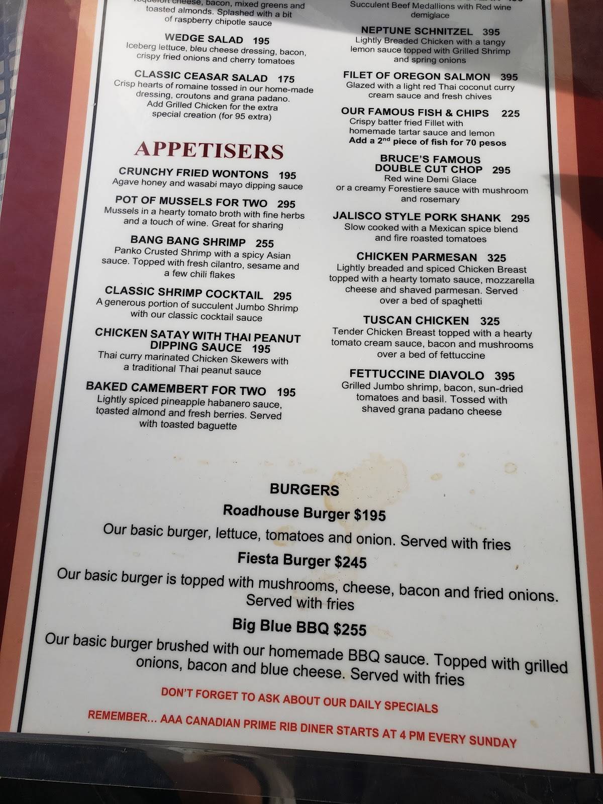 Menu at The Freaky Tiki Bar & Grill, Playa del Carmen, Quinta Avenida ...