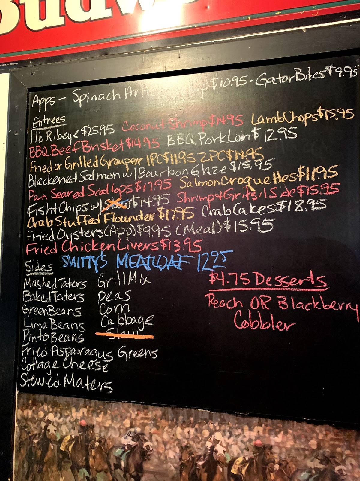 Menu at Thoroughbred Restaurant, Lexington