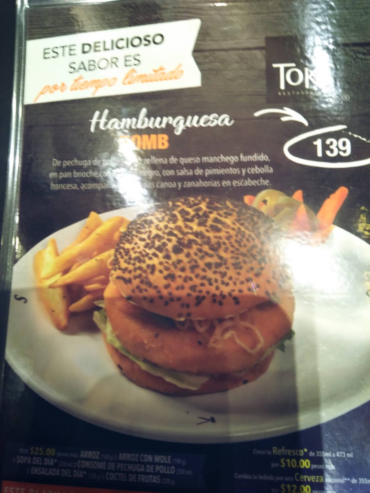 Carta del restaurante Toks Lomas Verdes, Naucalpan del Juárez, Colina ...