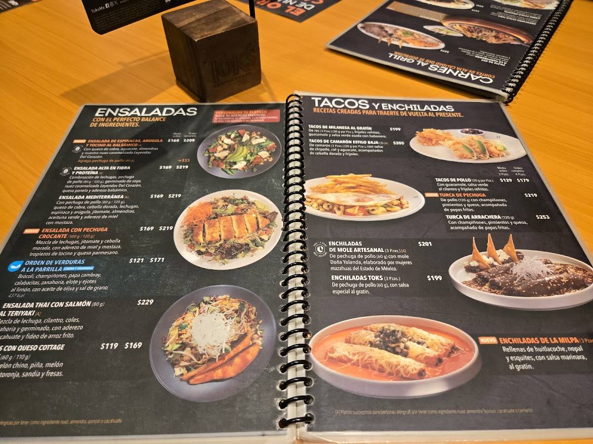 Carta del restaurante Toks San Cosme, Ciudad del México, Av. Ribera del ...