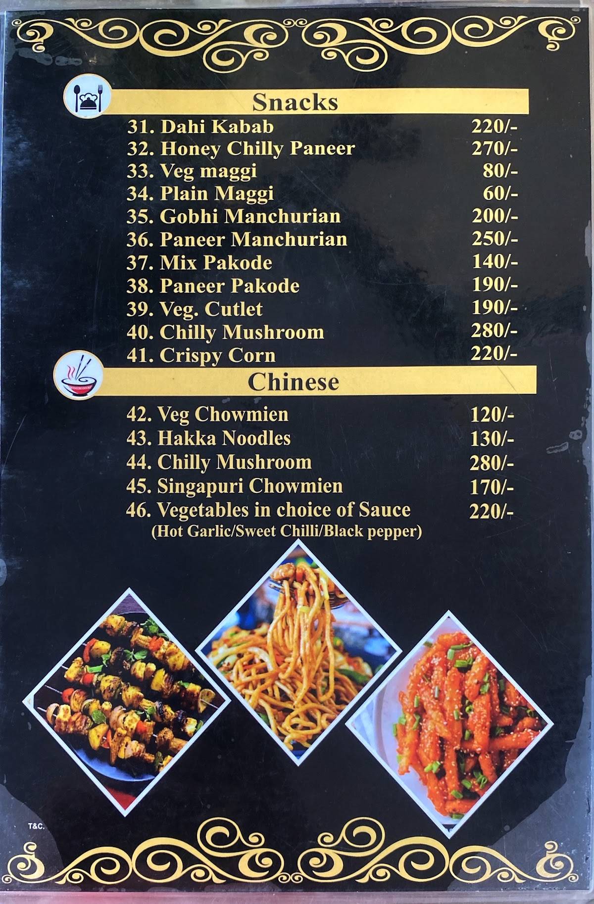 Menu at V-Om restaurant, Palwal