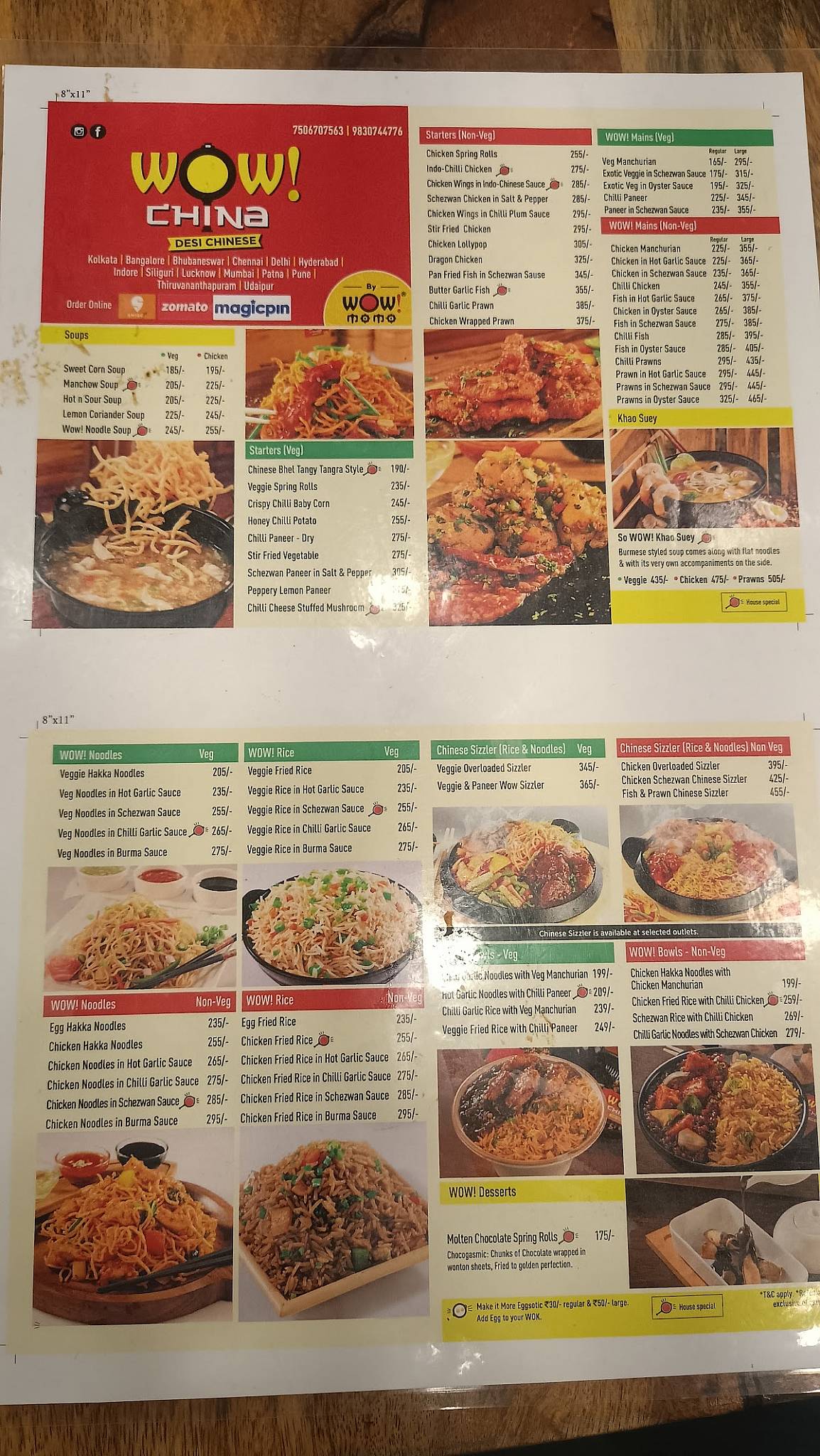 Menu at WOW Momos Sion West, Mumbai