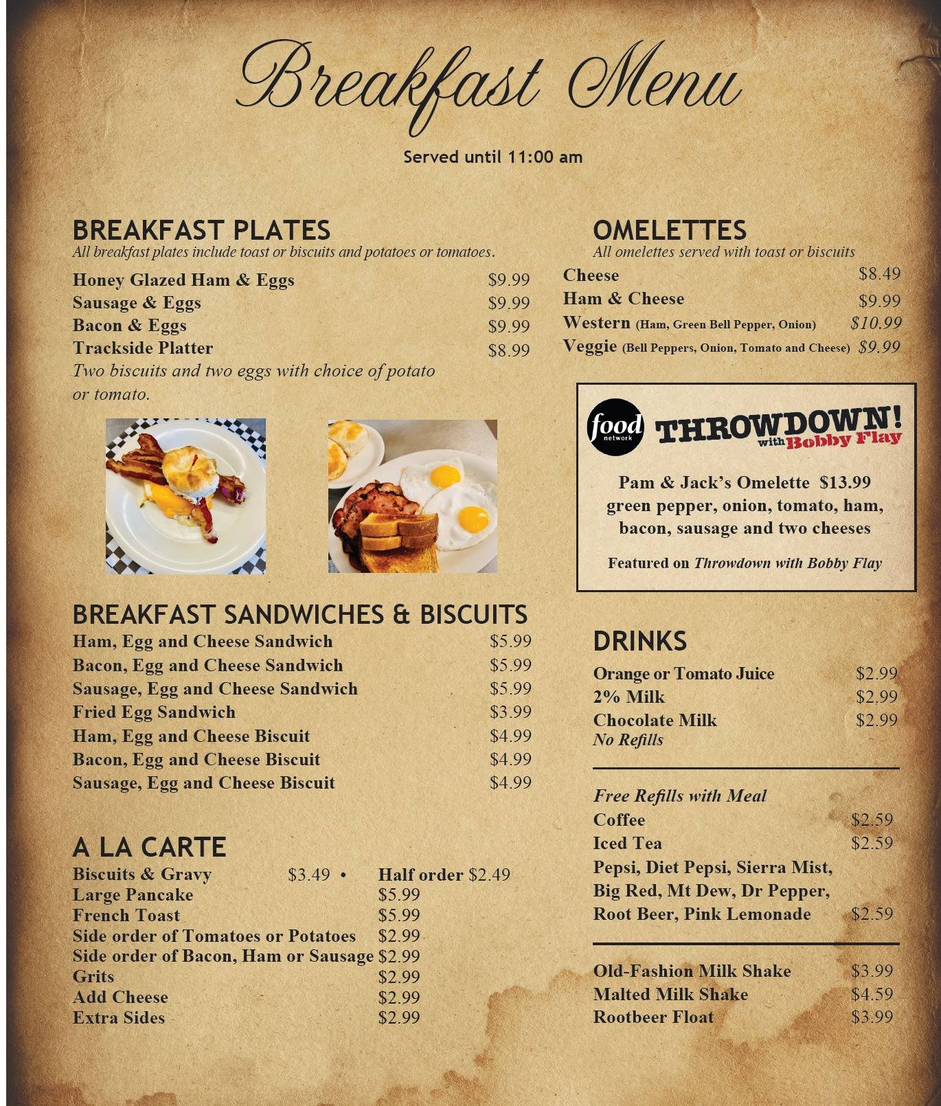 Menu at Wagner's Pharmacy restaurant, Louisville