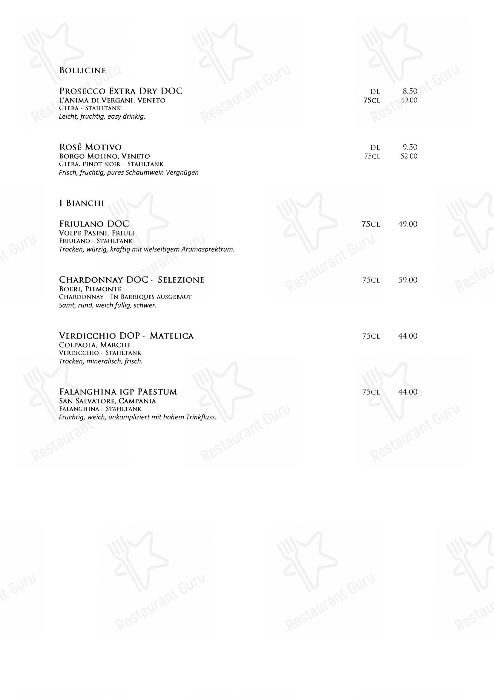Speisekarte von Restaurant Wartstein, Hünenberg