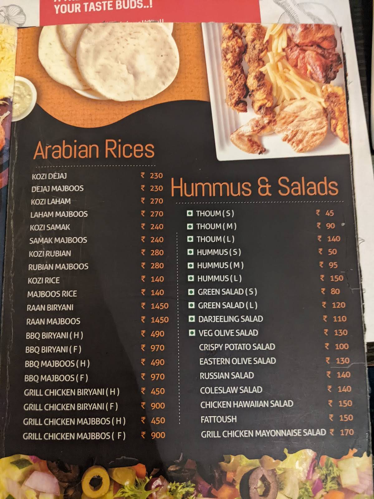 Menu at Zaitoon Restaurant, JP Nagar, Bengaluru, 21