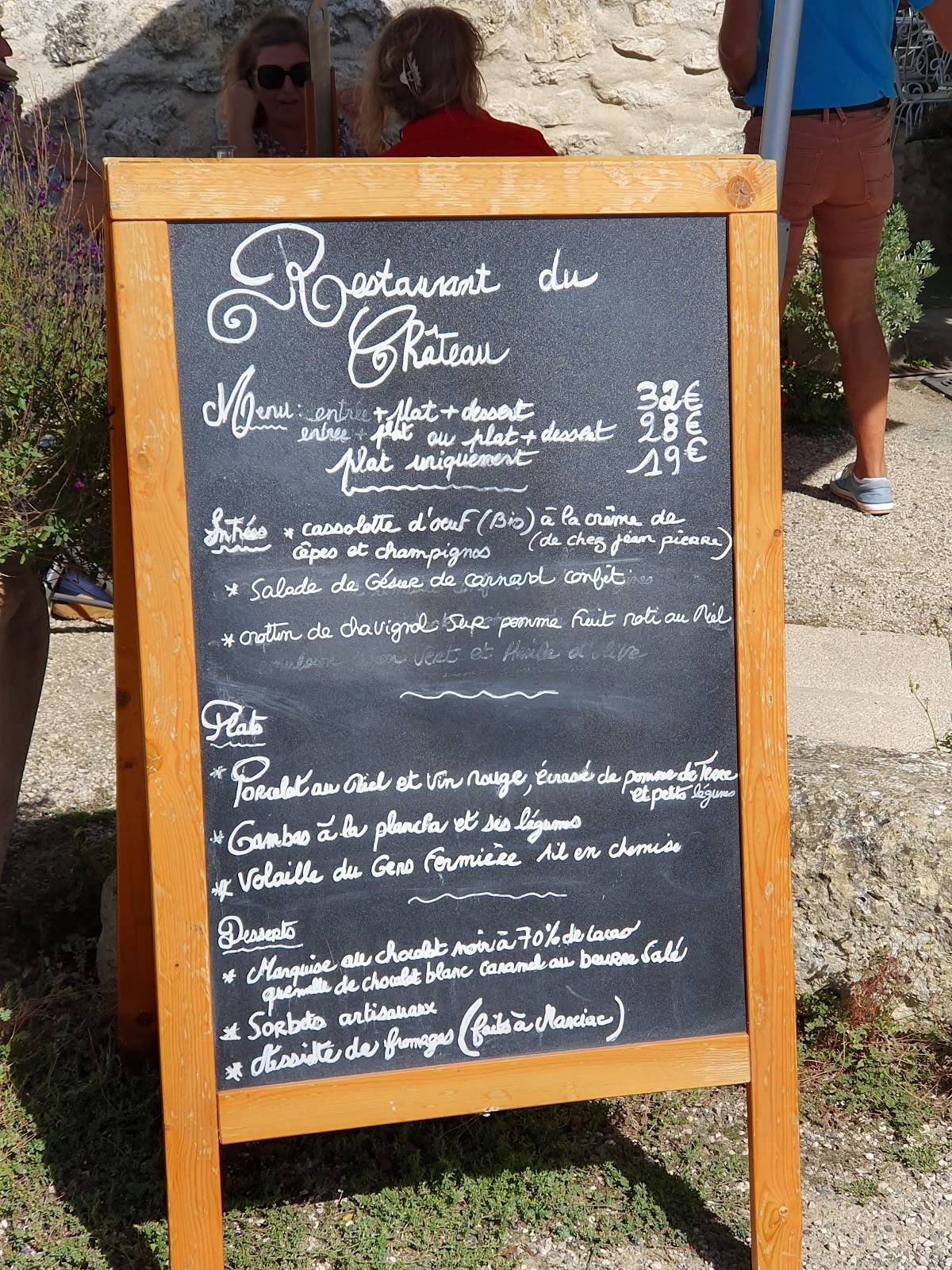 Menu au Restaurant du Château, Lavardens, Place du Chateau