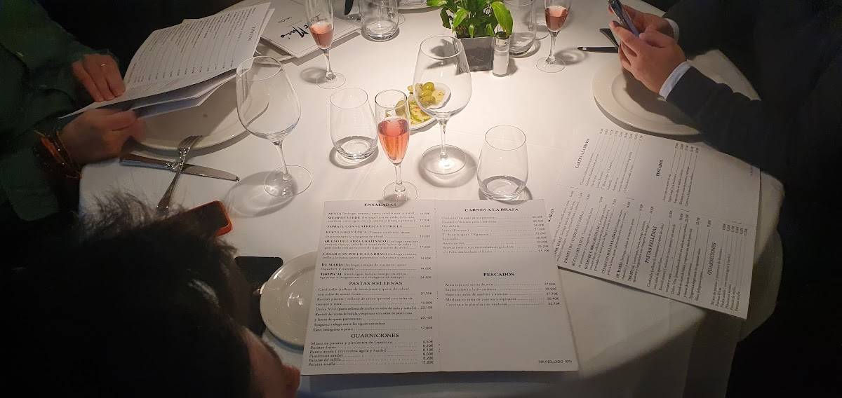 Carta de Restaurante De María - Felíx Boix, Madrid, C. de Félix Boix
