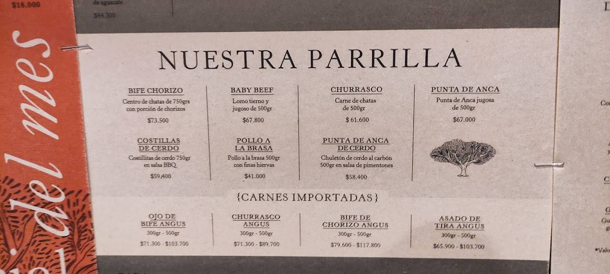 Carta de Restaurante La Carreta, Bucaramanga, Cra. 27 #4227