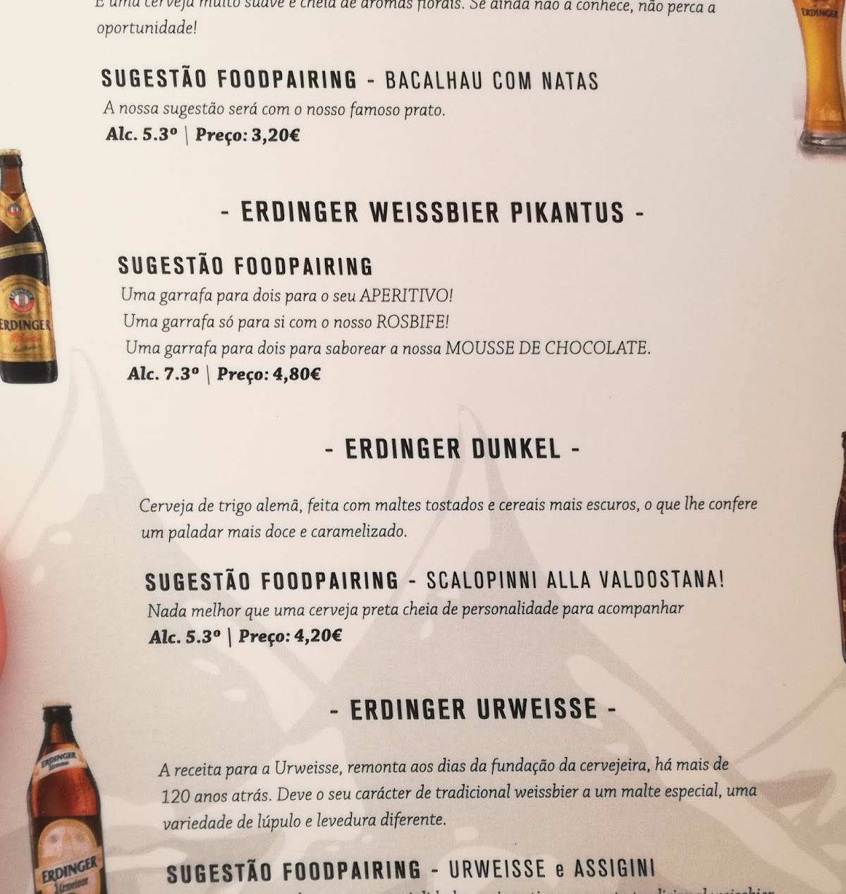 Menu em Restaurante Varanda Da Barra, Porto