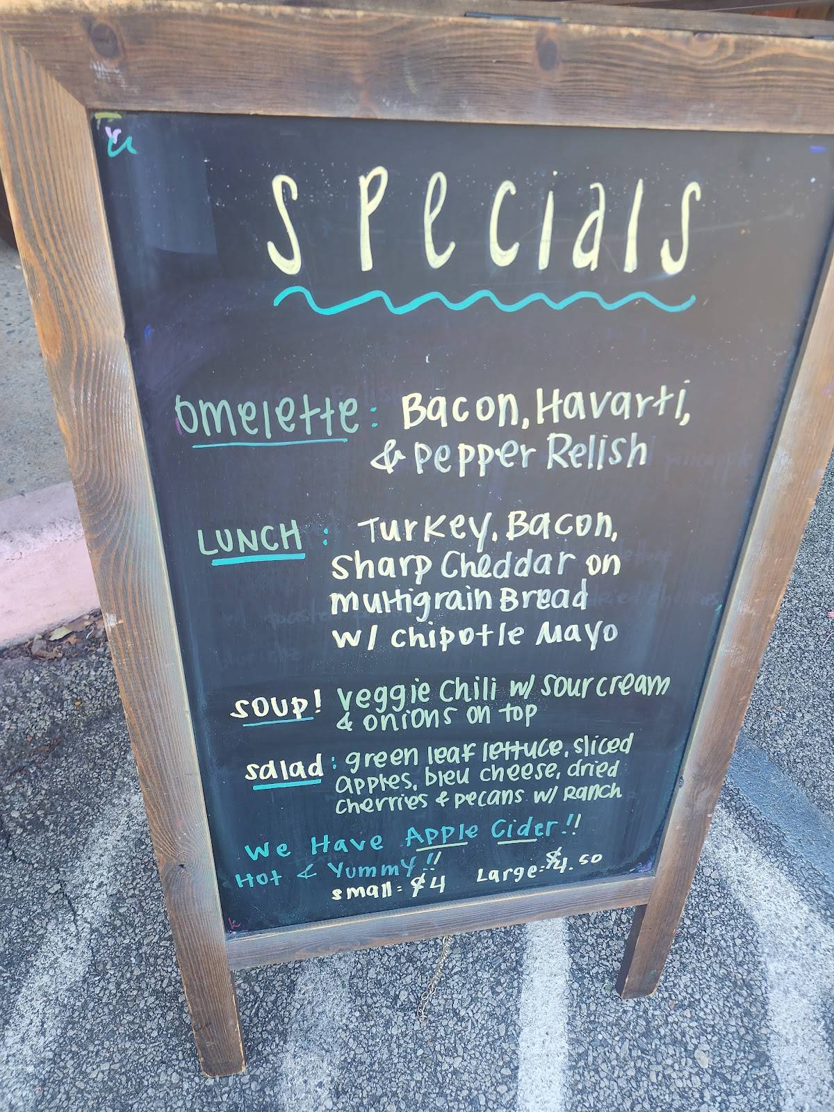 Menu at Ria's Bluebird restaurant, Atlanta