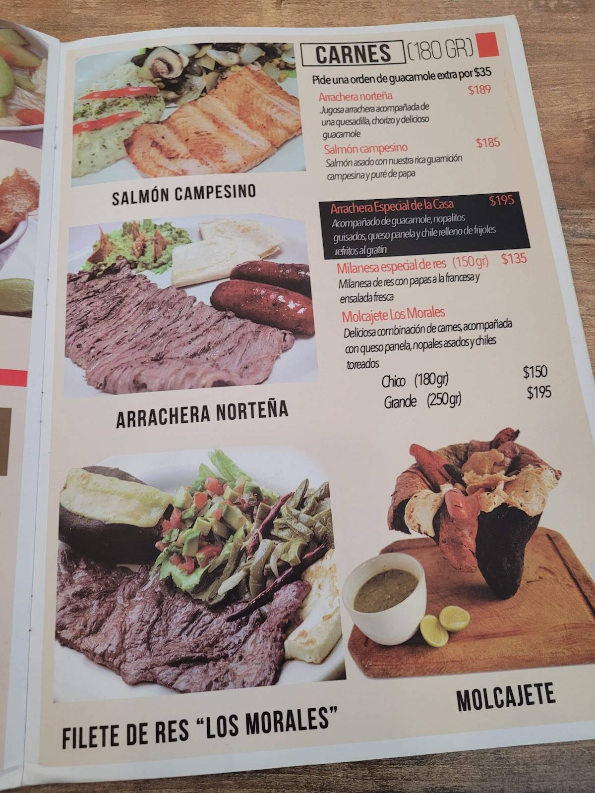 Carta del restaurante Los Morales, Tlalnepantla, Av Sor Juana Inés del ...