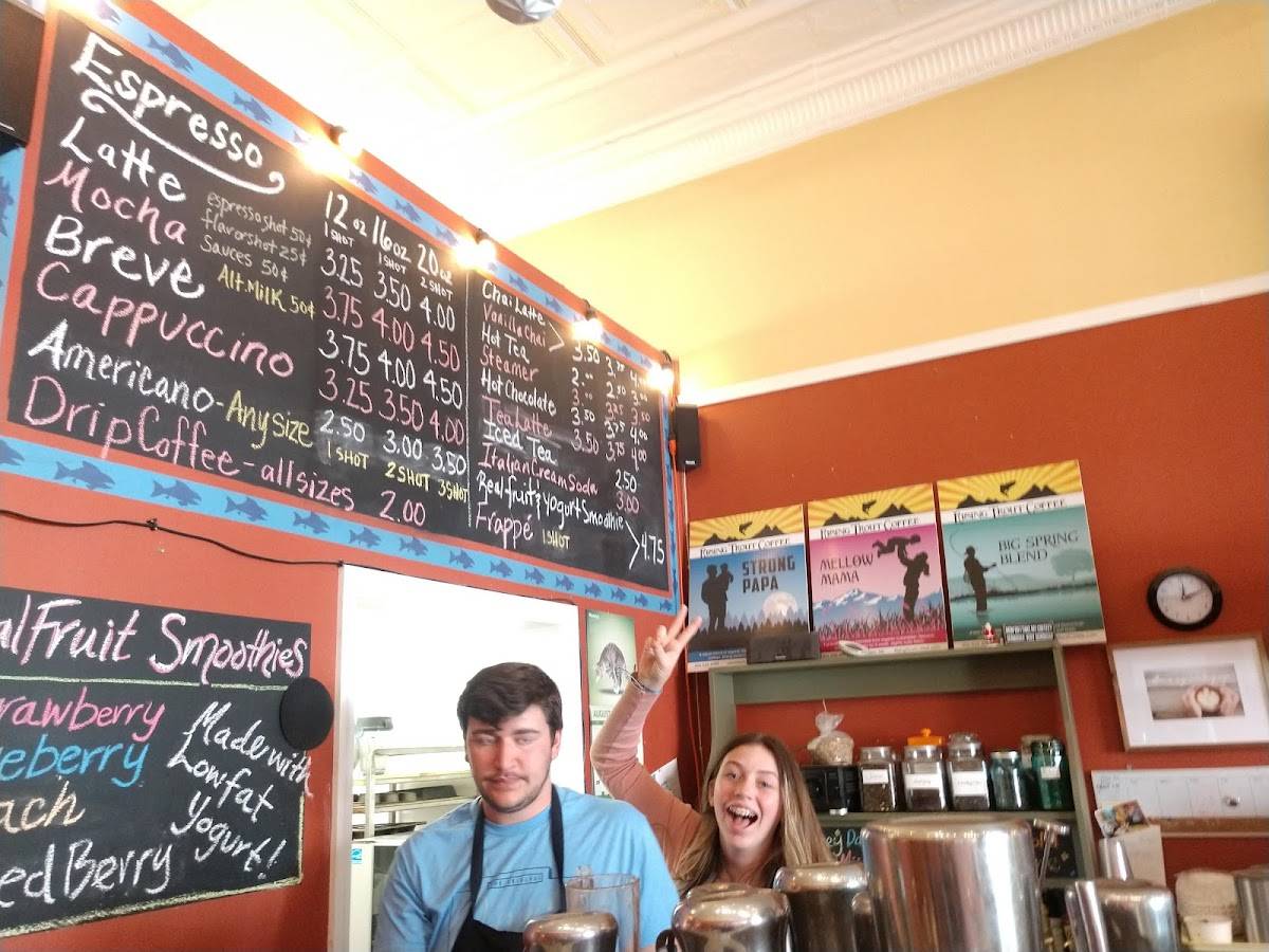Menu at Rising Trout Coffee & Cafe, Lewistown