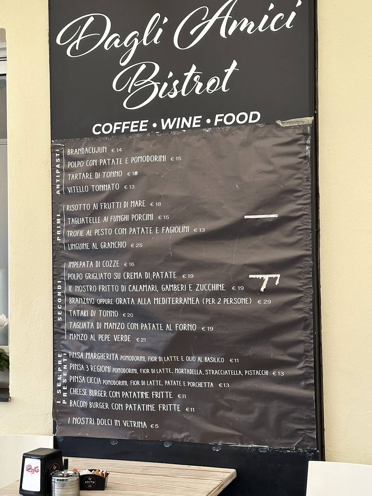 Menu da Ristorante "Il Ristorante degli Amici", Vallebona