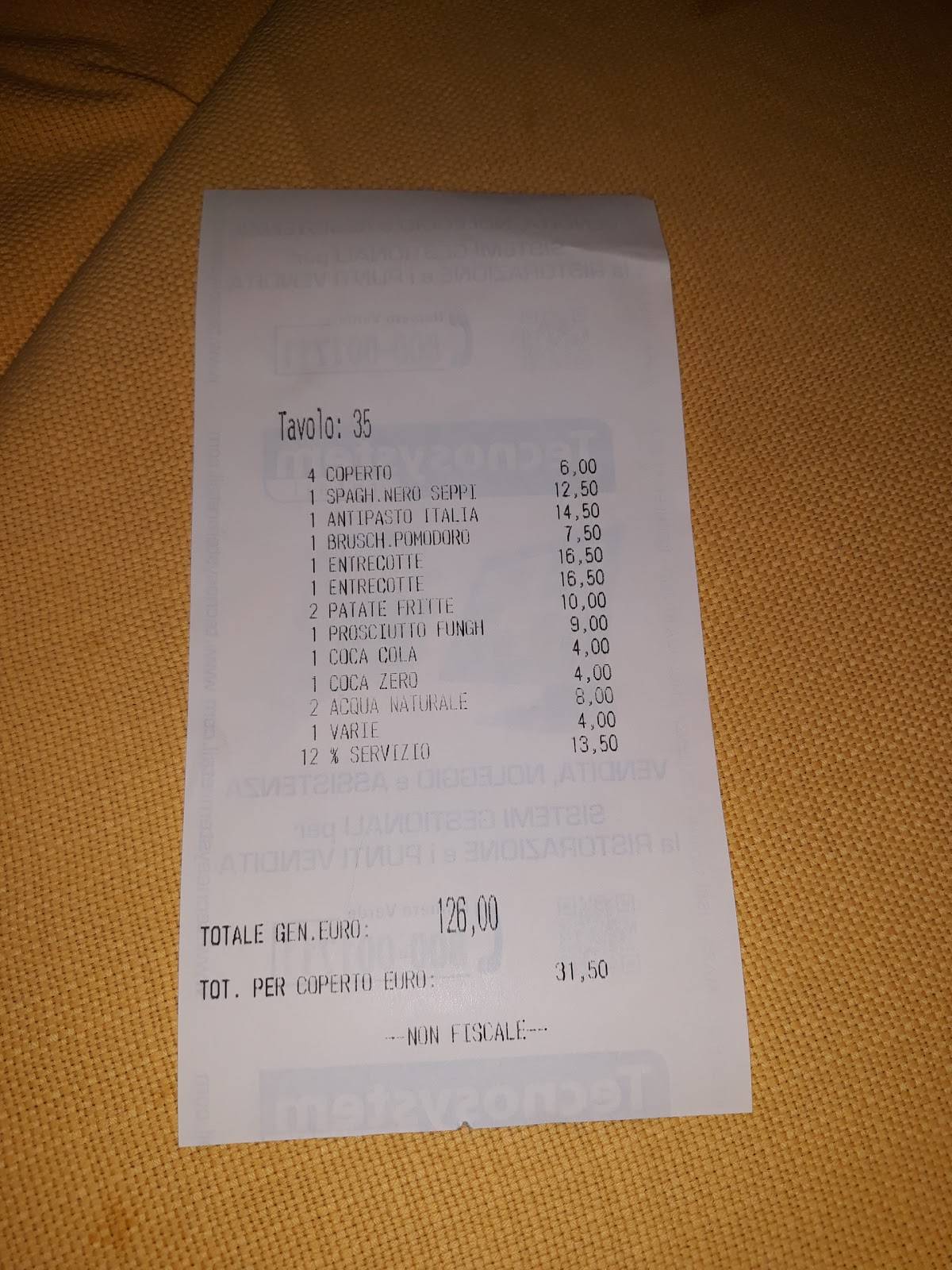 Menu at Ristorante The Fradde, Venice