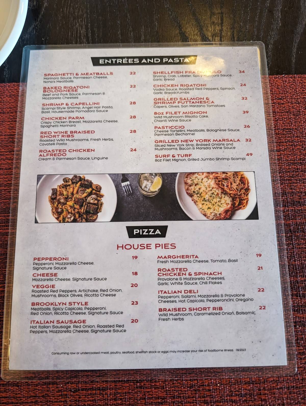 Menu at River Rock Pizza & Pasta restaurant, Laughlin, S Casino Dr