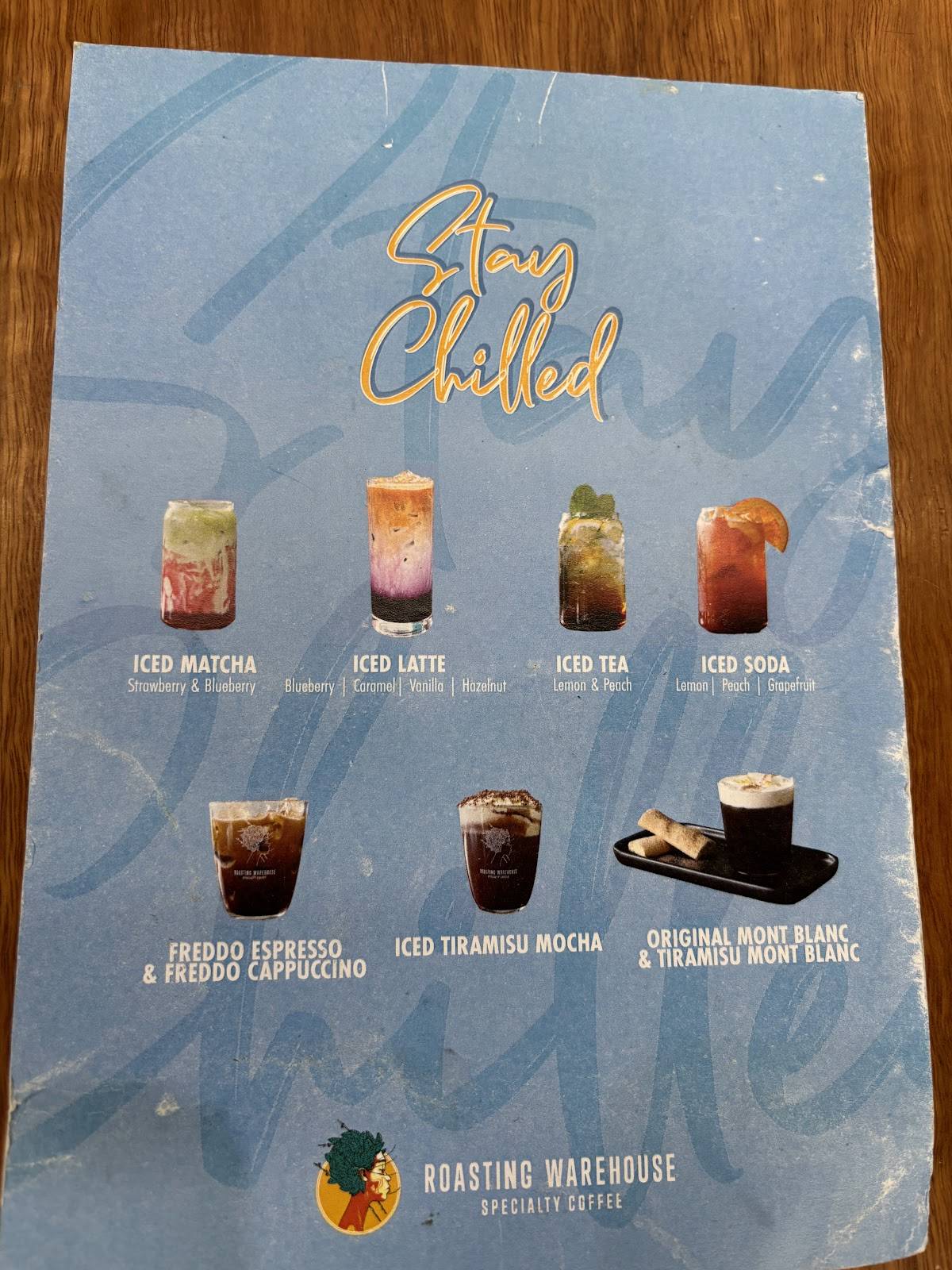 Menu at Roasting Warehouse Airport West cafe, Airport West