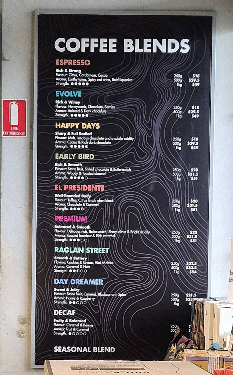 Menu at Roasting Warehouse Airport West cafe, Airport West