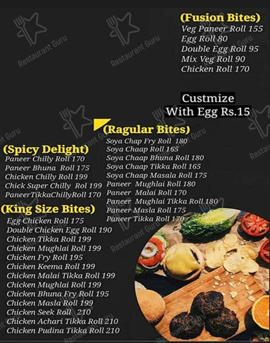 Menu at Rolls King, Lucknow, CP 164