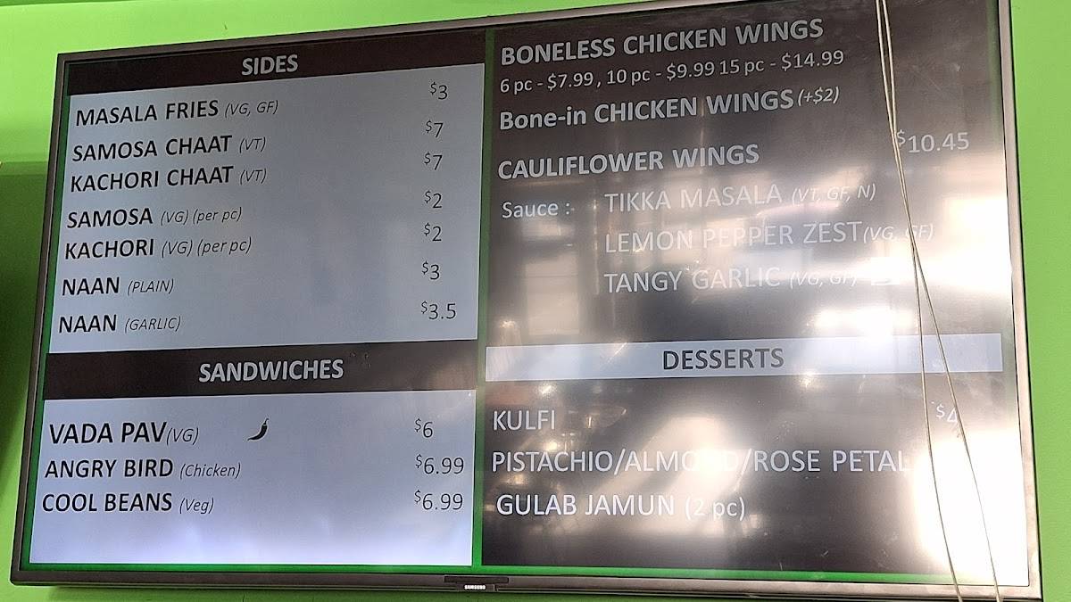 Menu at Rollz Rice Indian Kitchen restaurant, Lewis Center, 724 Polaris ...
