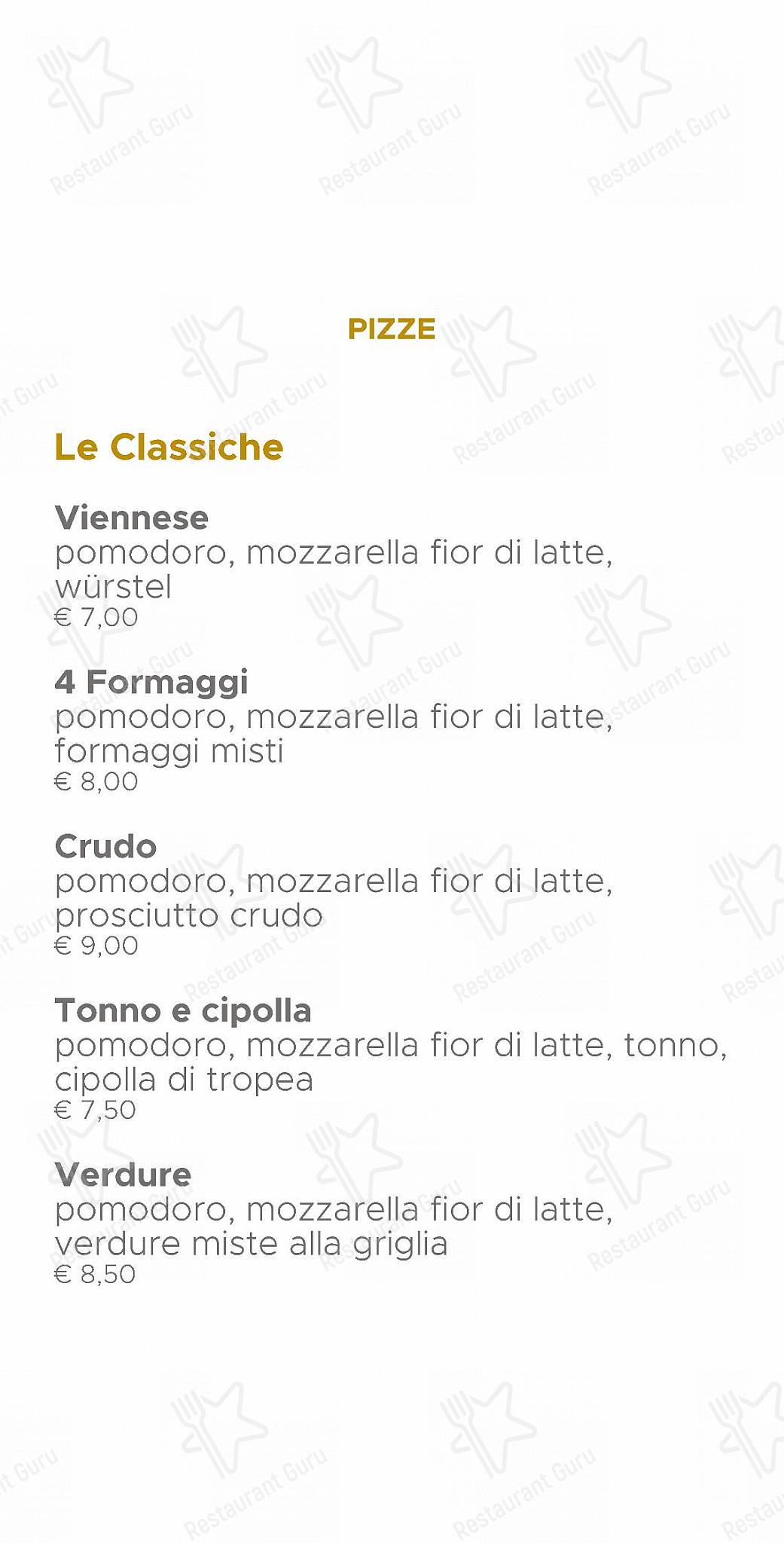 Speisekarte von Rossi Restaurant & Pizza, Lido di Jesolo