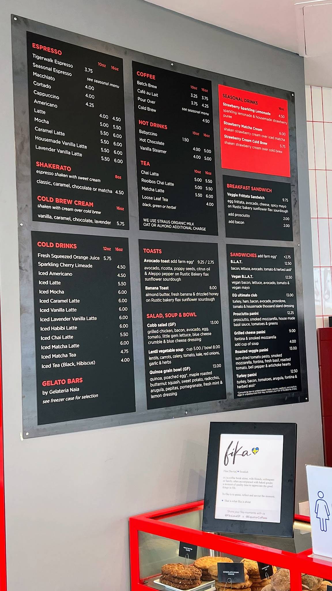Menu at Round House Cafe, San Francisco, Golden Gate Brg