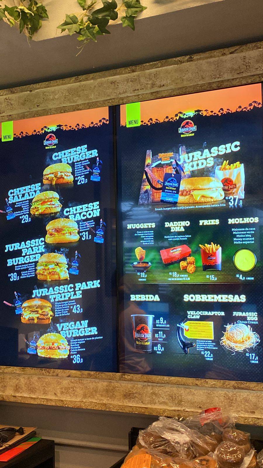 Menu em Jurassic Park Burger restaurante, São Bernardo do Campo, Av ...