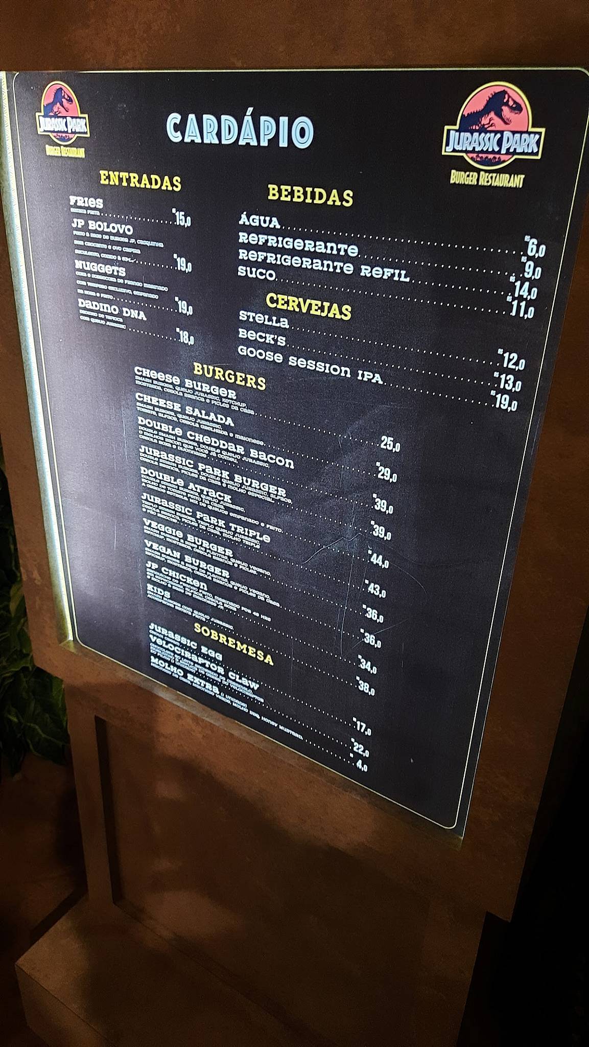 Menu em Jurassic Park Burger restaurante, São Bernardo do Campo, Av ...