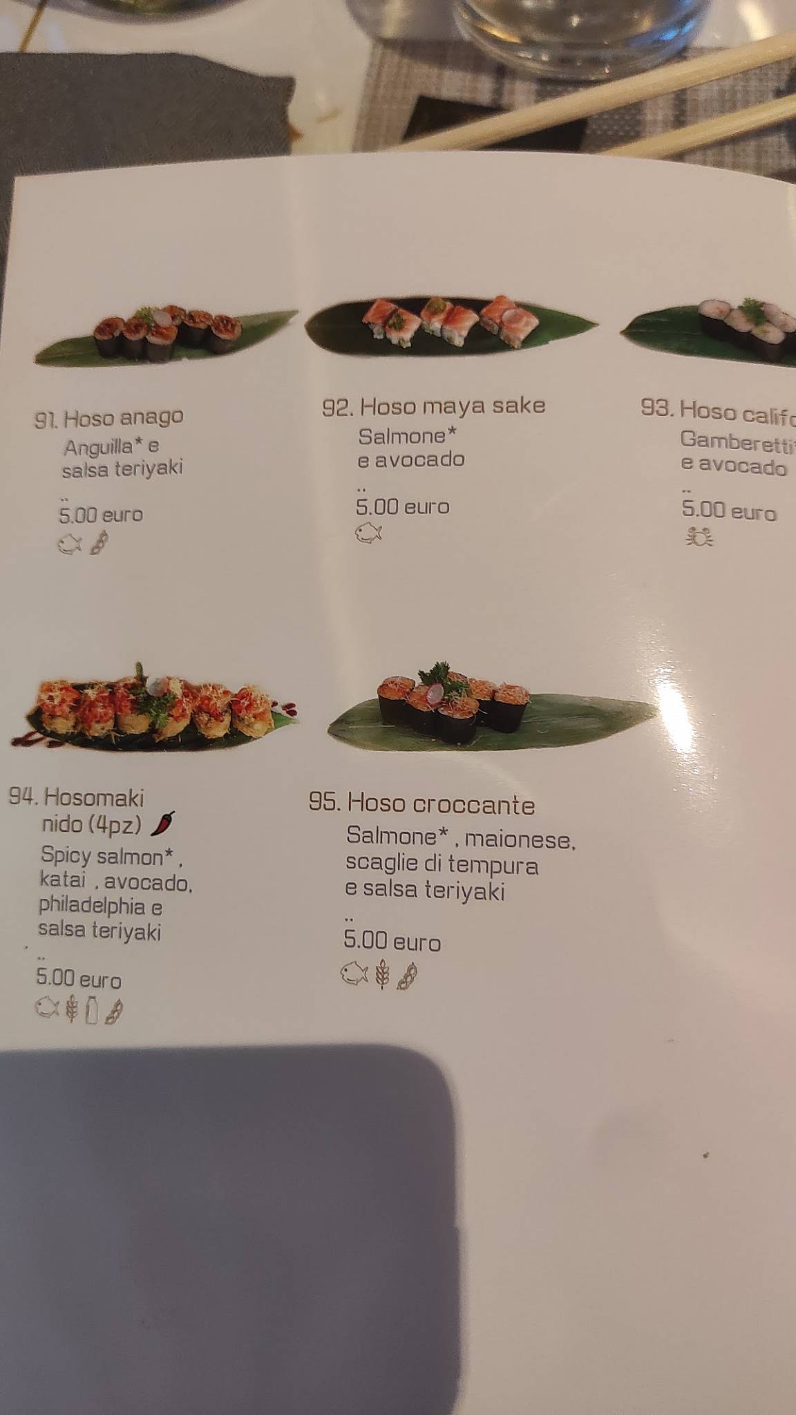 Menu da Omo Sushi - Ristorante Con Specialita' Cucina Giapponese E ...